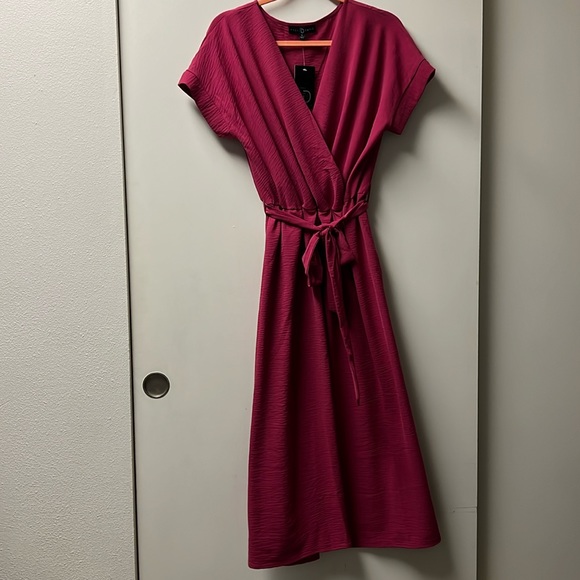 Dresses | Fred David Dark Pink Dress | Poshmark